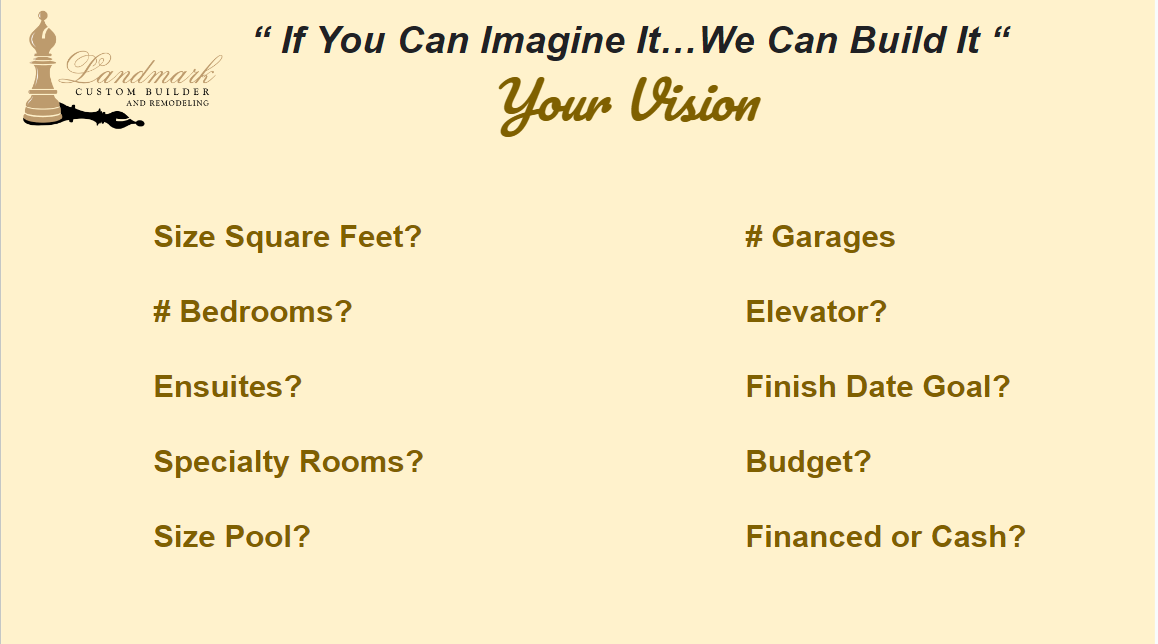 Design Process - Landmark Custom Builder & Remodeling